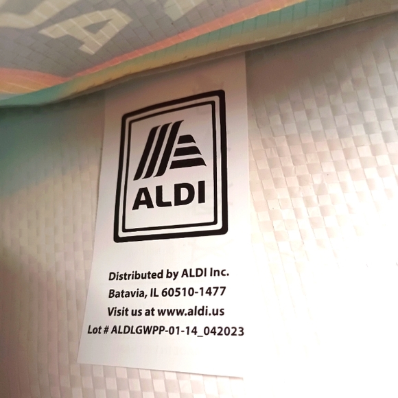 Aldi | Bags | Aldi Rainbow Swirl 4x Graphic Print Design Recycled ...